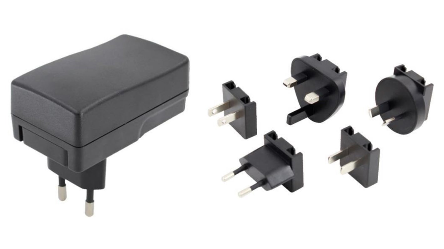 RS PRO 5.4W Plug-In AC/DC Adapter 9V dc Output, 600mA Output | RS