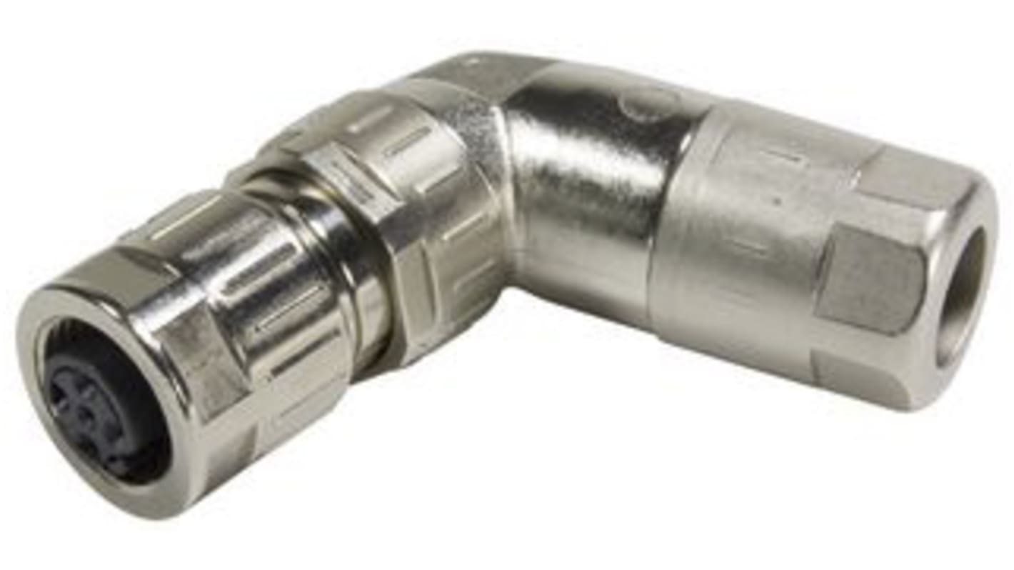 21038814405 | Harting Circular Connector, 4 Contacts, Cable Mount, M12 Connector, Socket, Female ...