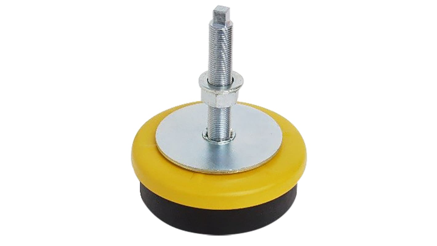 RS PRO M16 Rubber Adjustable Foot, 1500kg Static Load Capacity | RS