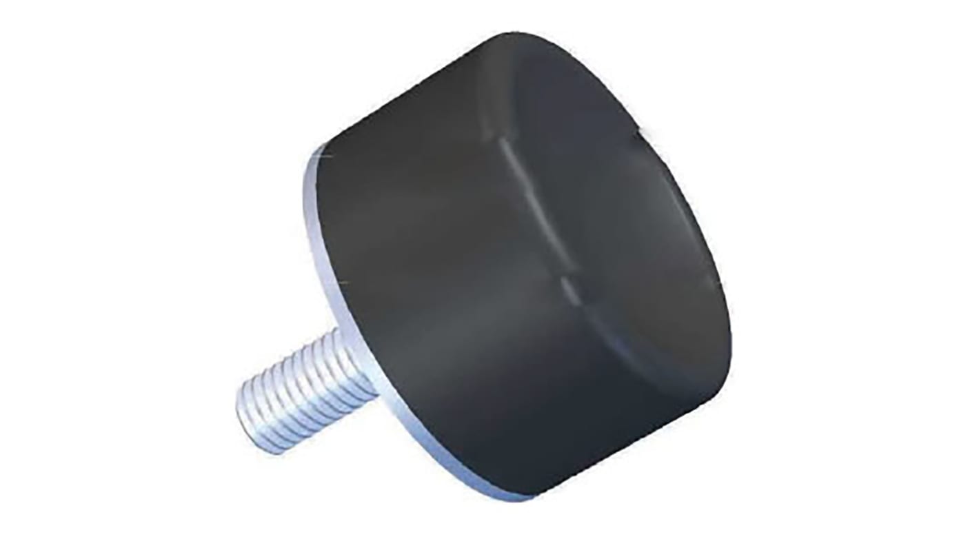 Plot antivibratoire mâle RS PRO M6 Ø 20mm en Caoutchouc naturel | RS
