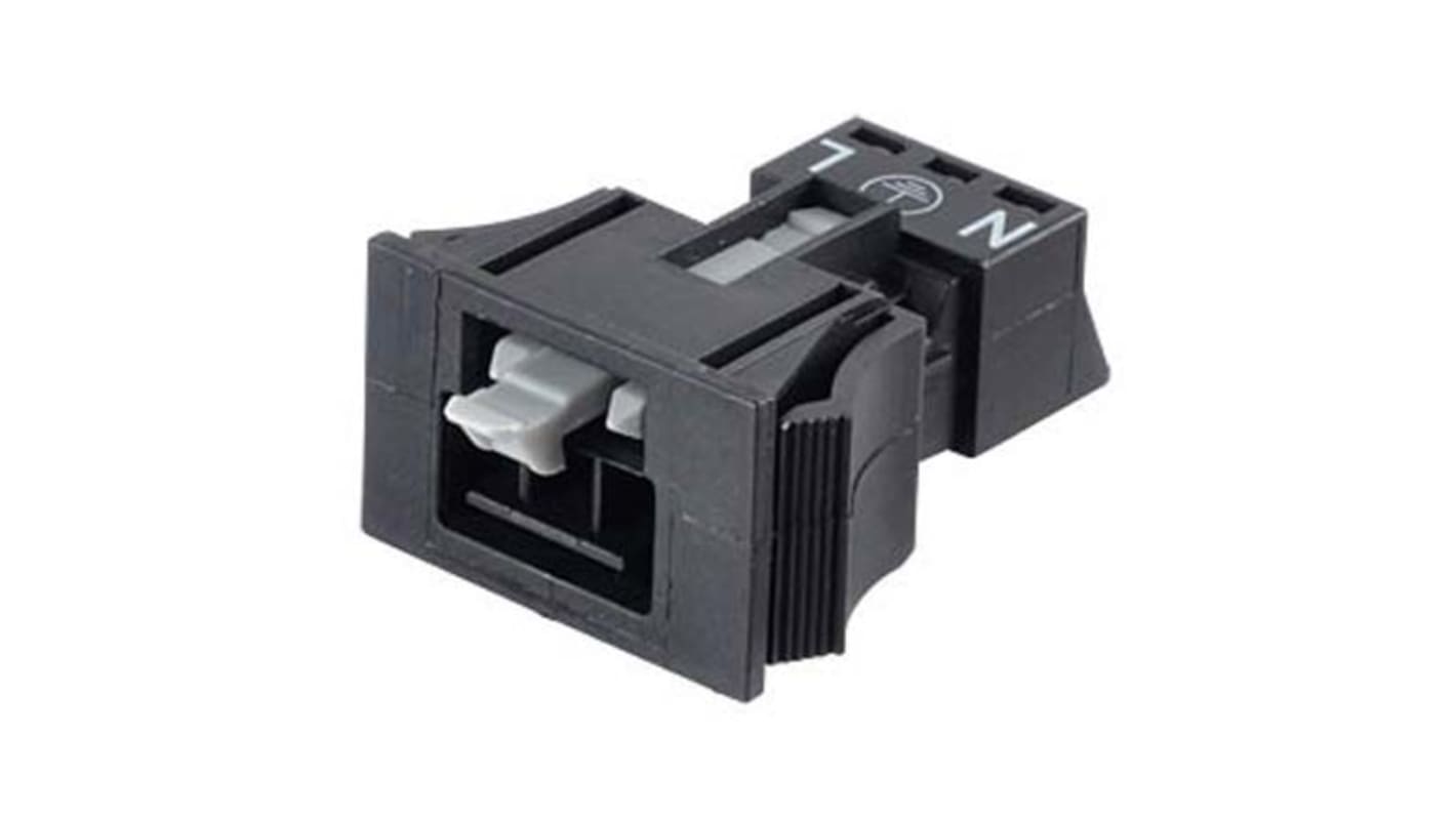 890-713 | Wago 890 Series WINSTA MINI Snap In Plug, 3-Pole, Male, 3-Way ...