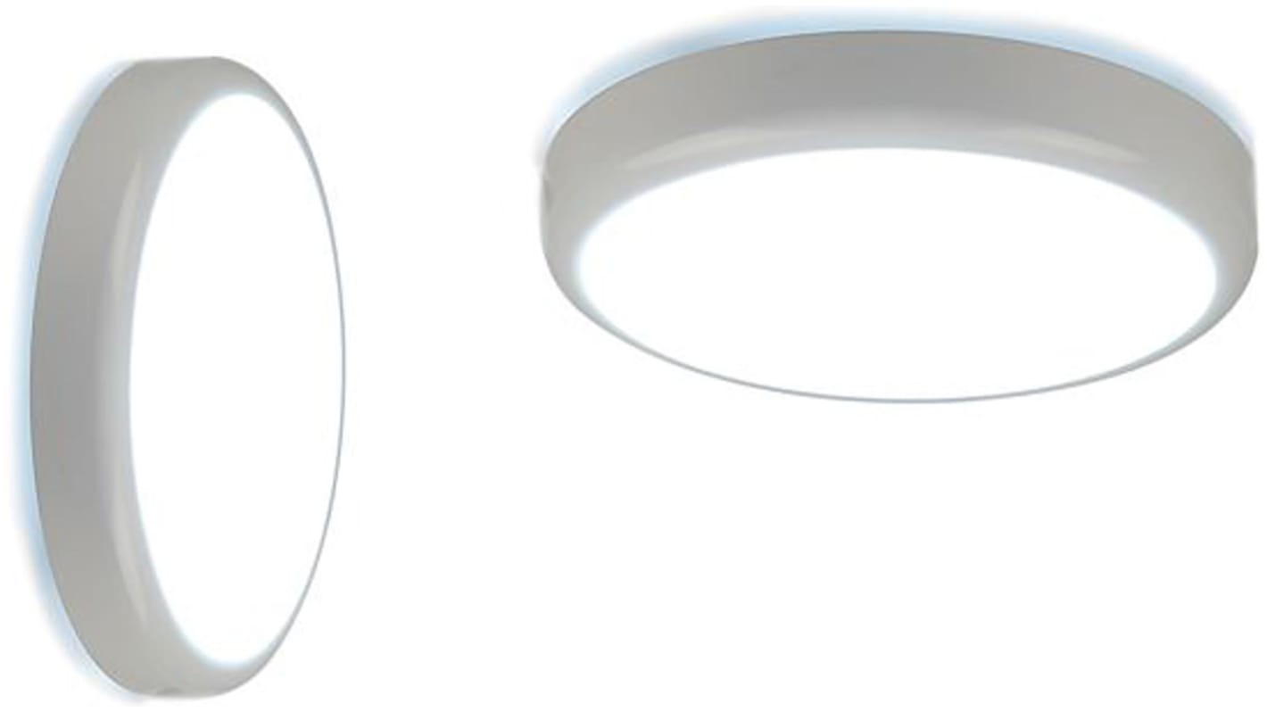 BT14EM | Knightsbridge Round LED Bulkhead Light, 14 W, 230 V, Lamp ...