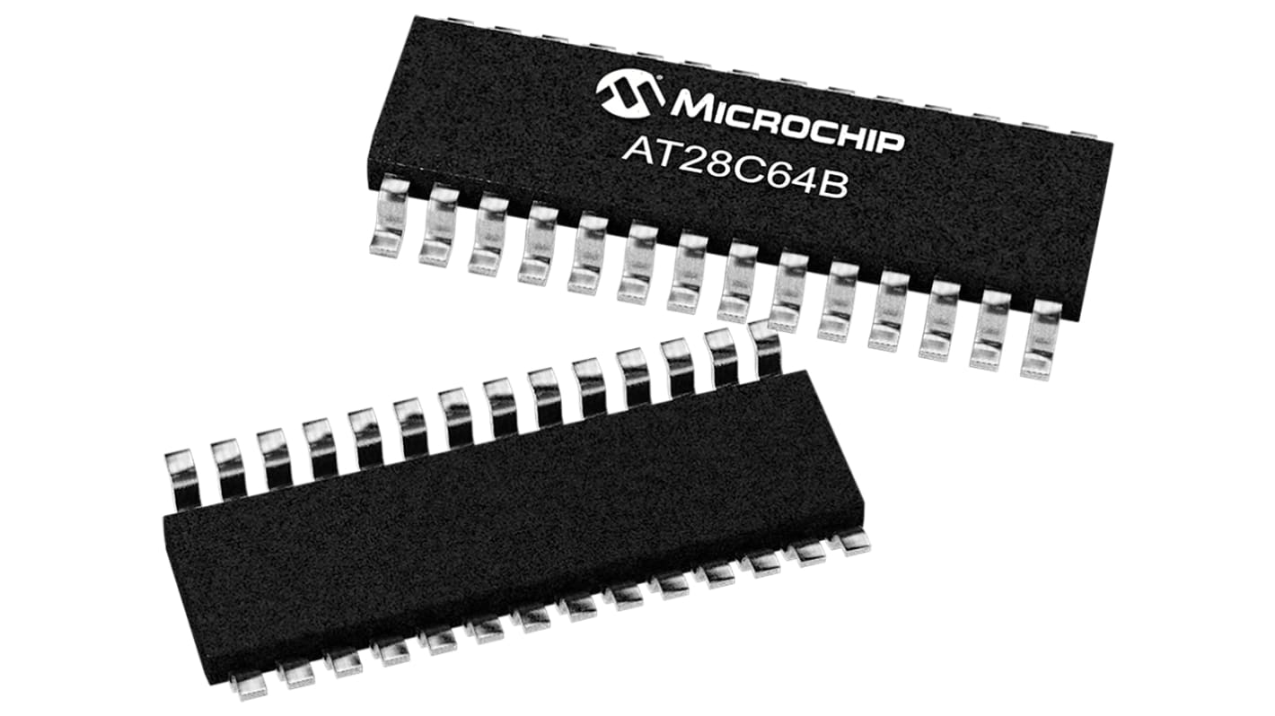 Microchip AT28C64B-15SU, 64kbit EEPROM Chip, 150ns 28-Pin SOIC Parallel ...