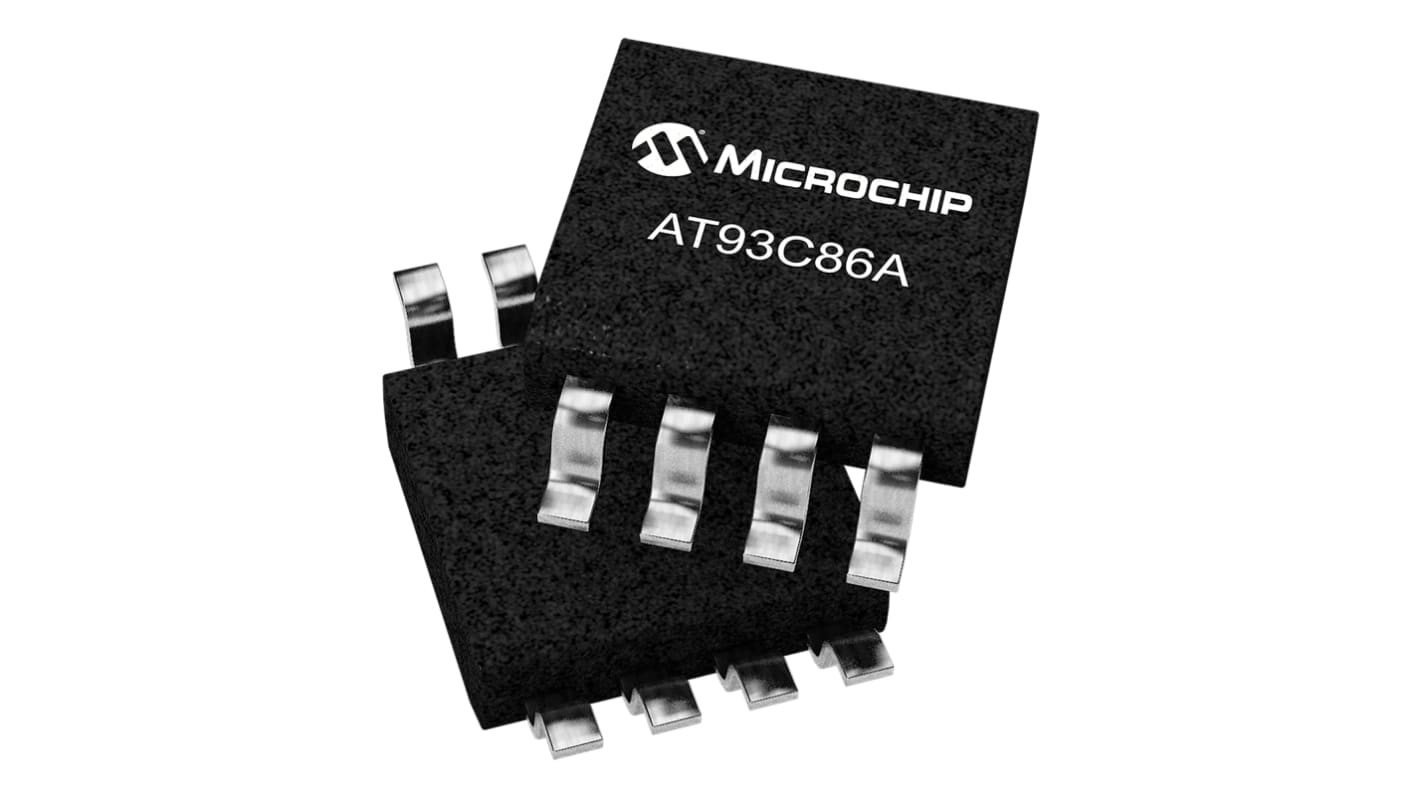 Microchip AT93C86A-10SU-2.7, 16kbit EEPROM Memory, 250ns 8-Pin SOIC Serial-3 Wire | RS