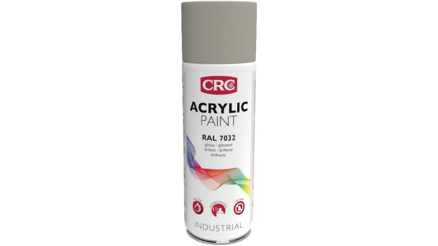 12017 | CRC 400ml RAL 7032 Grey Gloss Spray Paint | RS