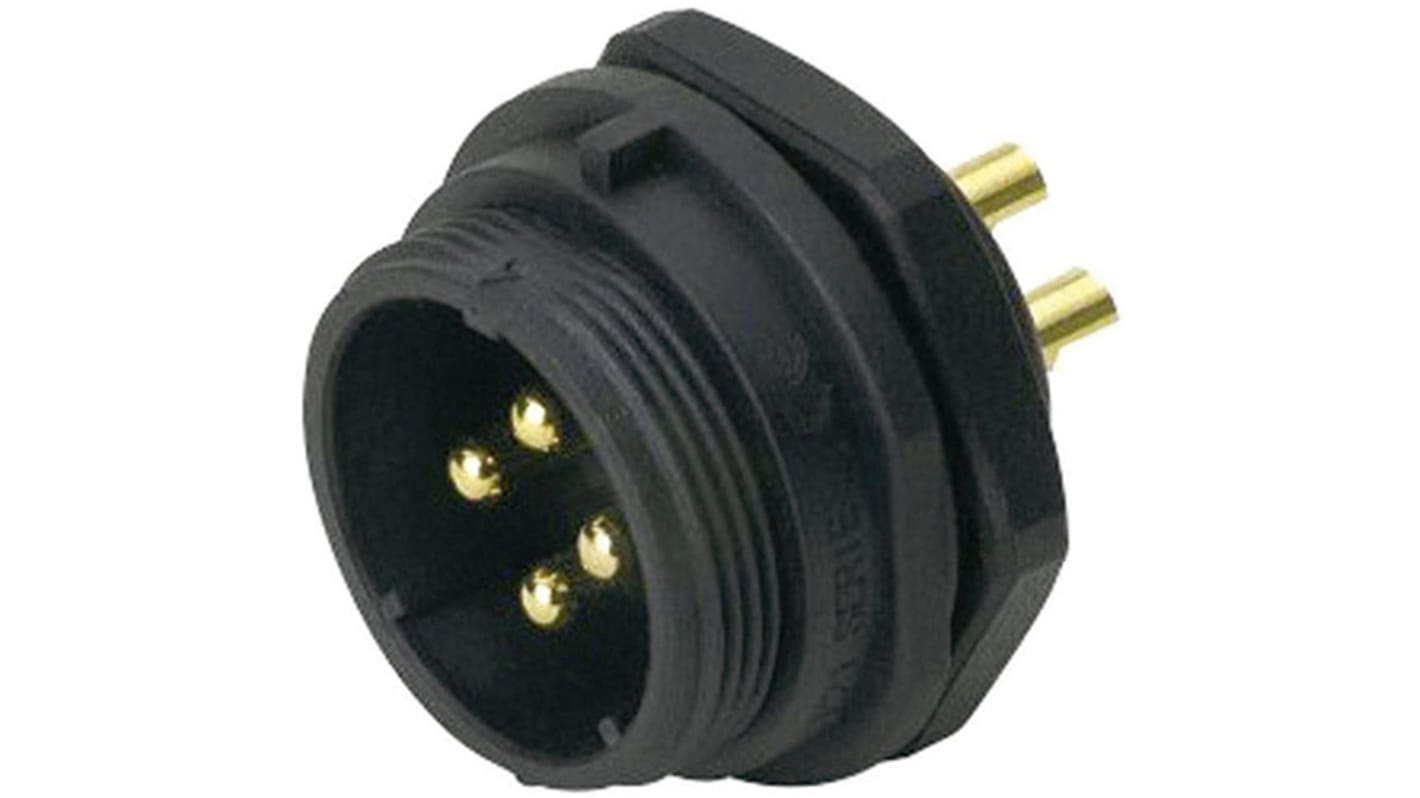 RS PRO Circular Connector, 5 Contacts, Panel Mount, Plug, Male, IP68 | RS