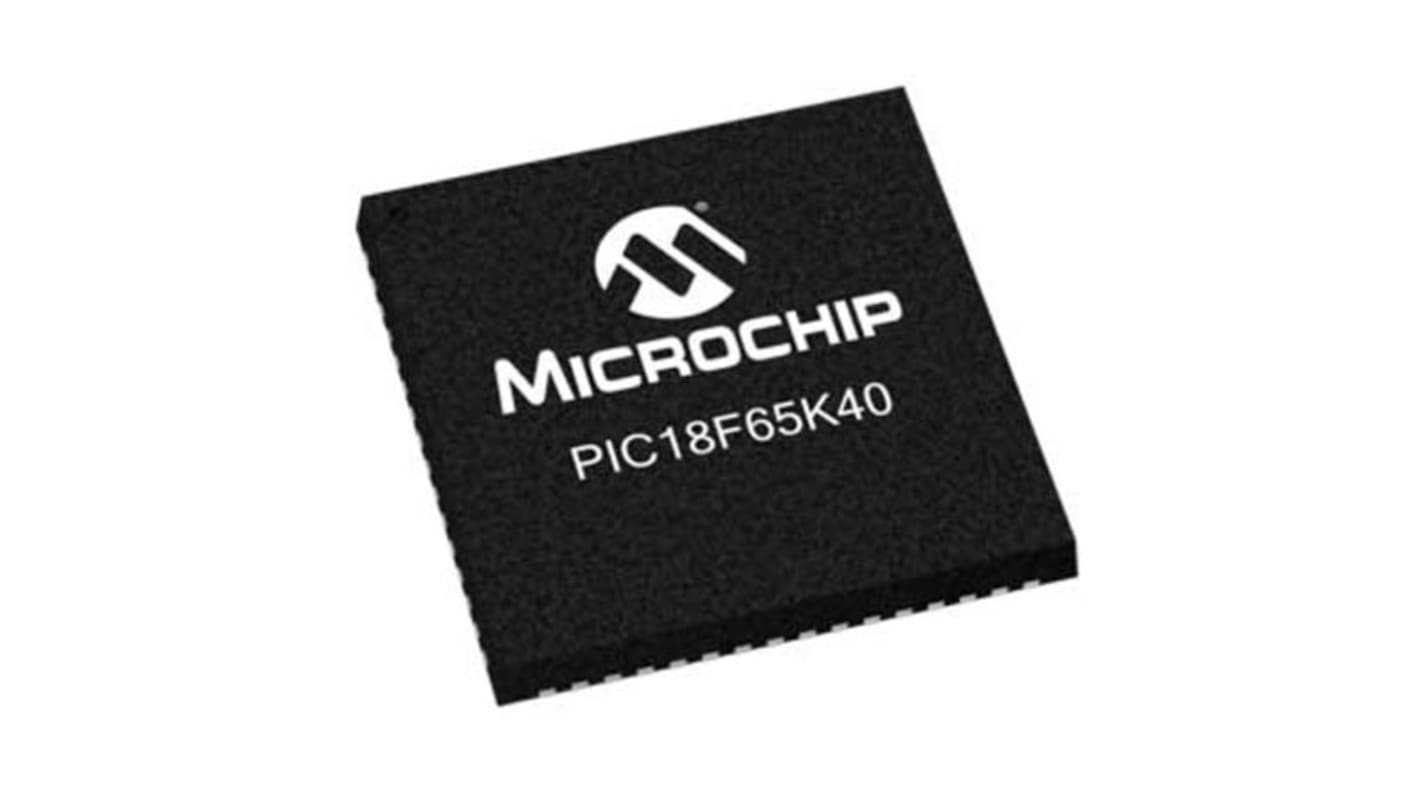 Microchip PIC18F66K40-I/MR, 8bit PIC Microcontroller, PIC18, 64MHz, 64 ...