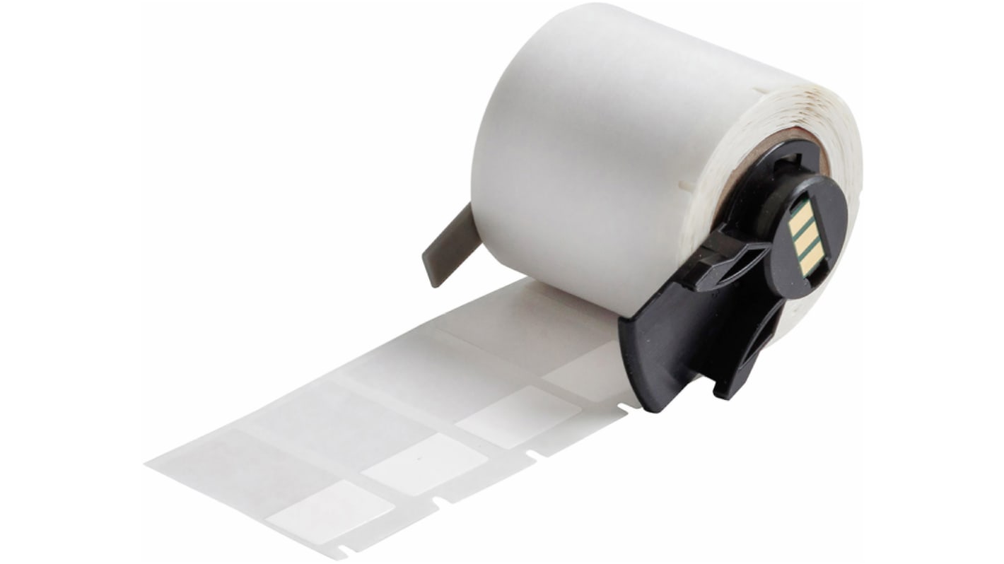 PTL-30-427 | Brady B-427 Self-laminating Vinyl Transparent/White Cable Labels, 19.05mm Width, 38 ...