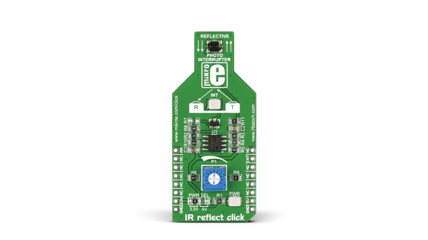 MIKROE-1882 | MikroElektronika IR Reflect Click Proximity Sensor ...