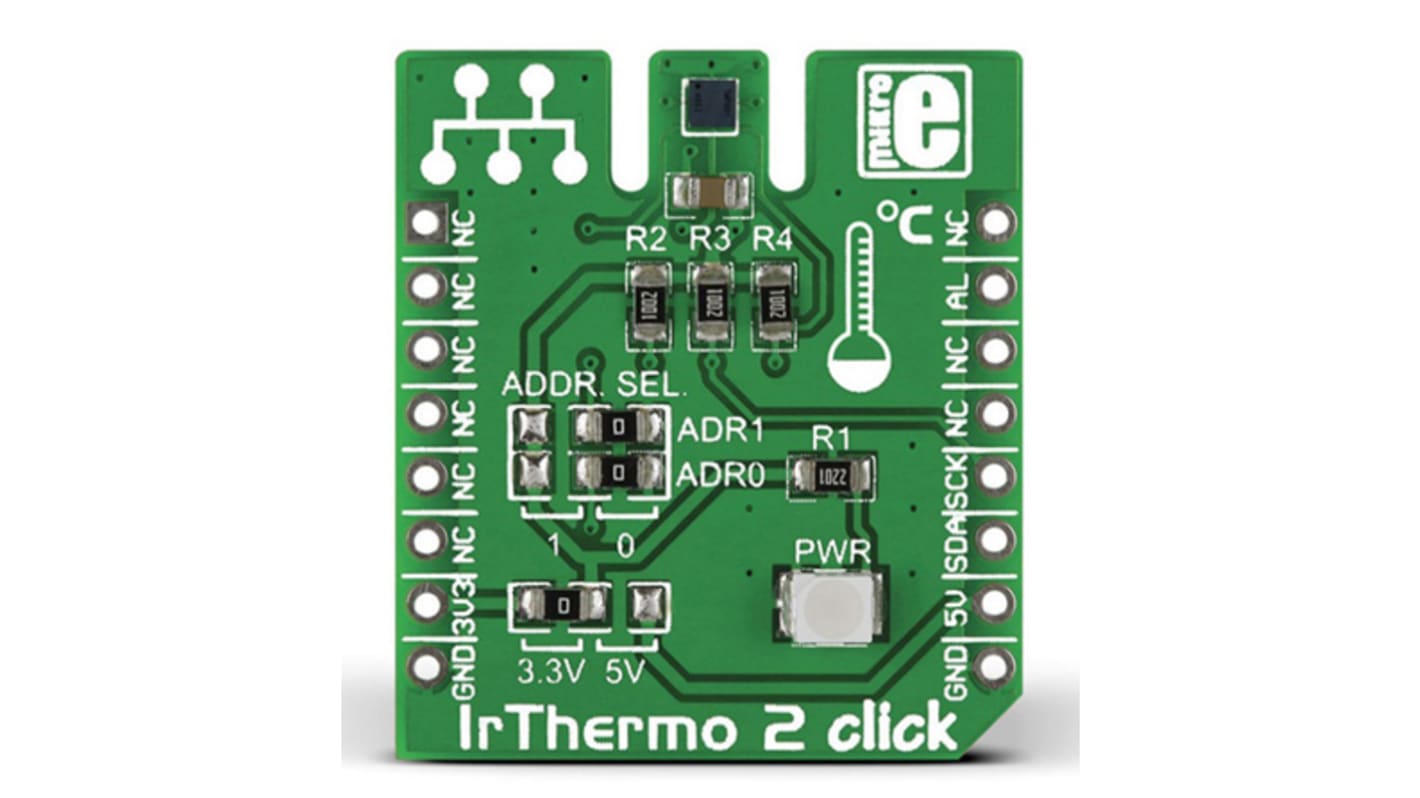 MIKROE-1888 | MikroElektronika IR Thermo 2 Click Temperature Sensor mikroBus Click Board for ...