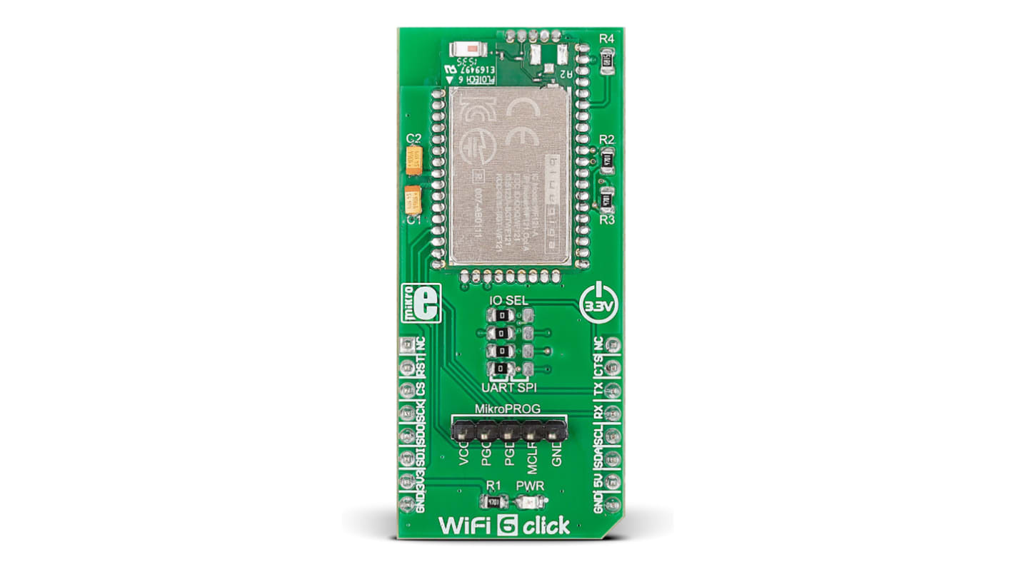 MIKROE-2043 | MikroElektronika WiFi 6 Click WF121-A WiFi mikroBus Click Board for PoS Terminals ...