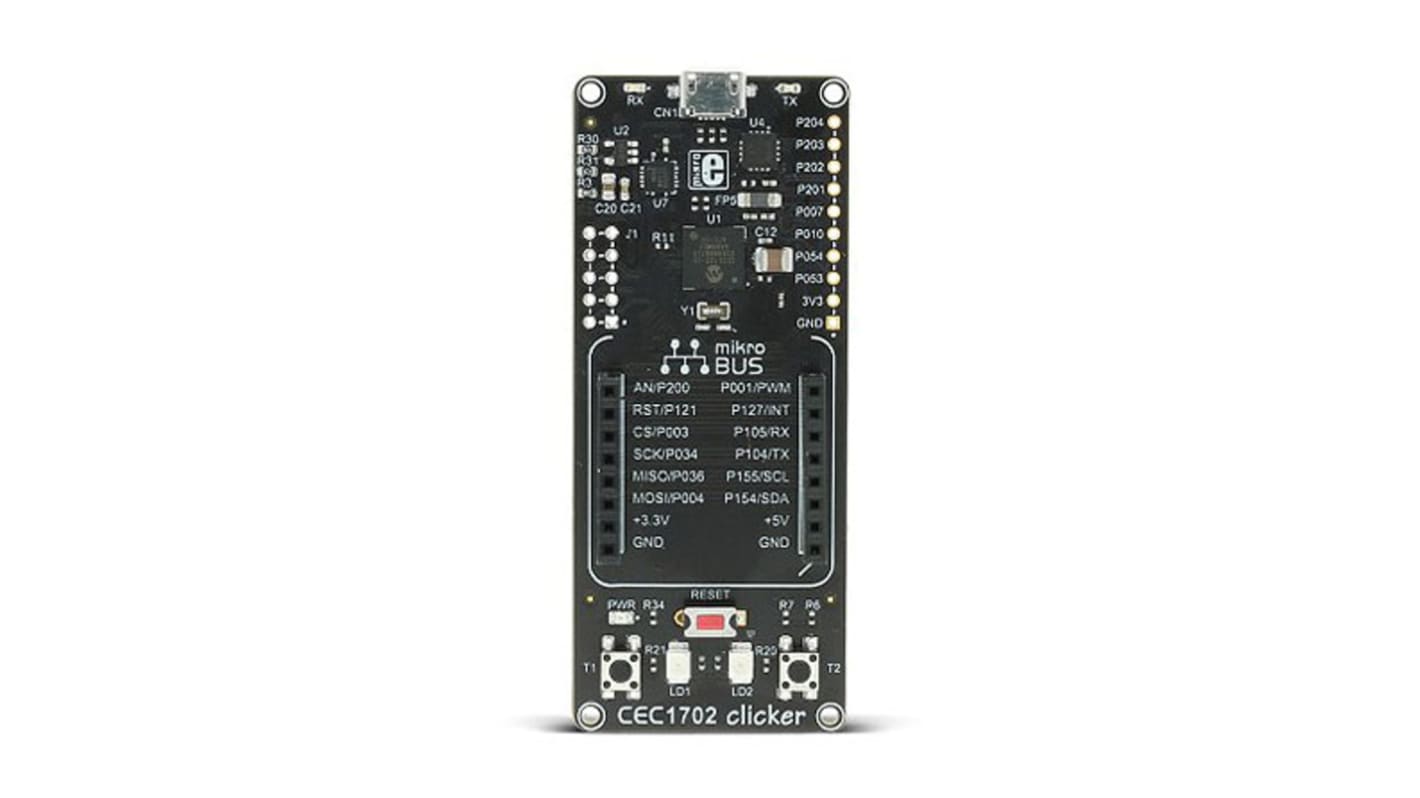 MikroElektronika CEC1702 Clicker MCU Add On Board MIKROE-2066 | RS