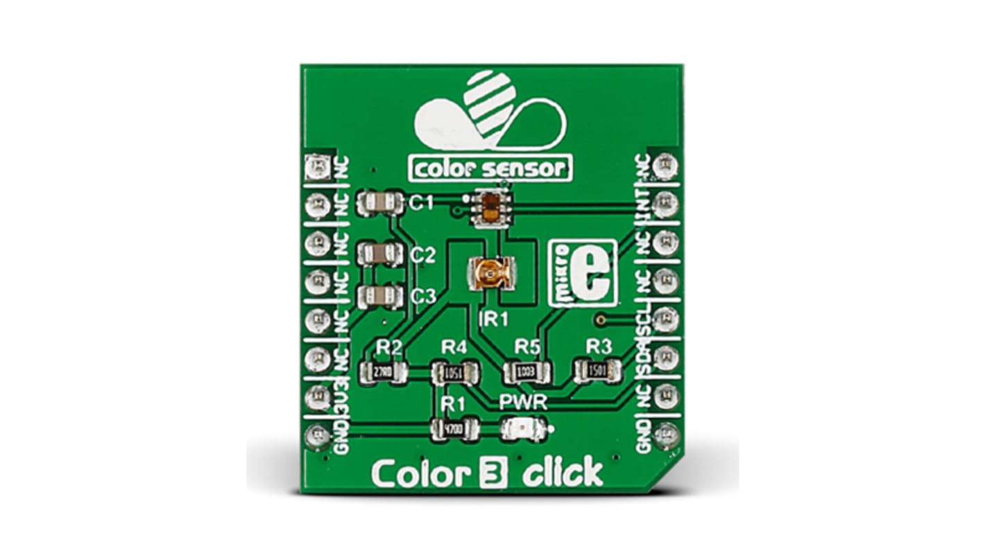 MikroElektronika カラーセンサ Color 3 ClickmikroBus Clickボード TCS3771 MIKROE-2103 | RS