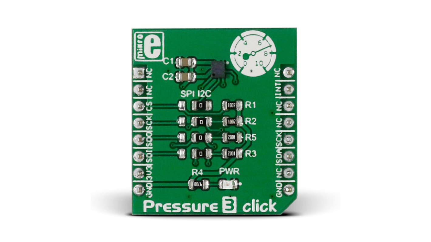 MIKROE-2293 | MikroElektronika Pressure 3 Click Barometric Pressure Sensor mikroBus Click Board ...