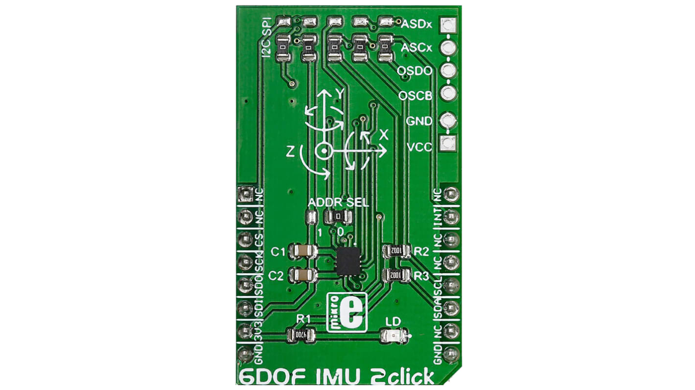 MikroElektronika 慣性測定ユニット(IMU) - 6 DoF 6DOF IMU 2 ClickmikroBus Clickボード BMI160 MIKROE-2337 | RS