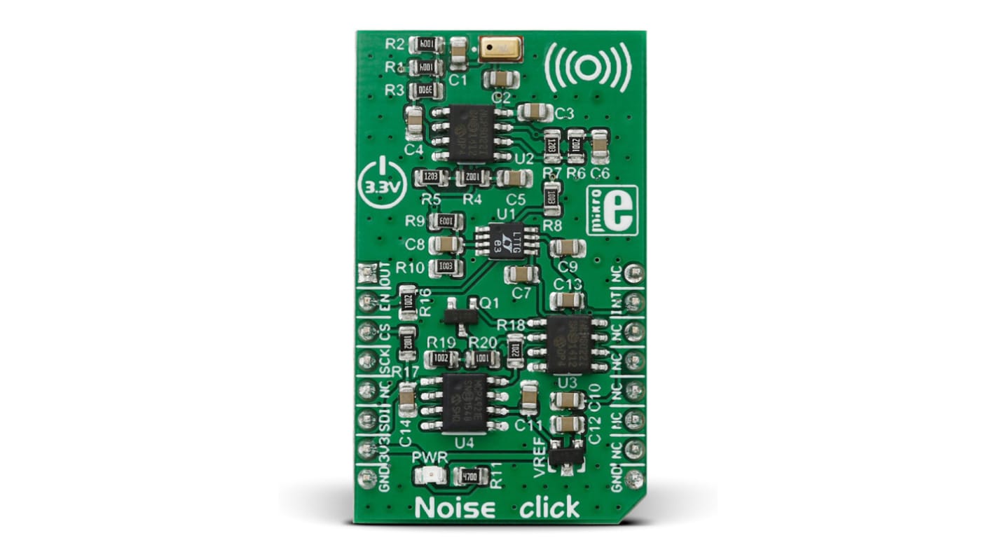 MikroElektronika マイクセンサ Noise clickmikroBus Clickボード MCP4921 MIKROE-2371 | RS