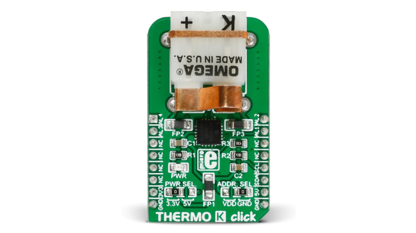 MikroElektronika 温度センサ THERMO K clickmikroBus Clickボード MCP9600 MIKROE-2501 | RS