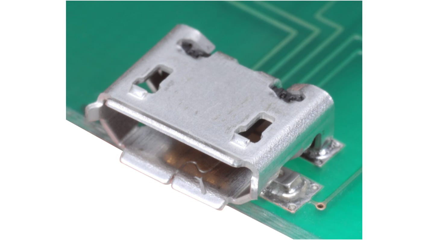 ZX62-B-5PA(33) | Hirose Straight, SMT, Socket Type B 2.0 USB Connector | RS