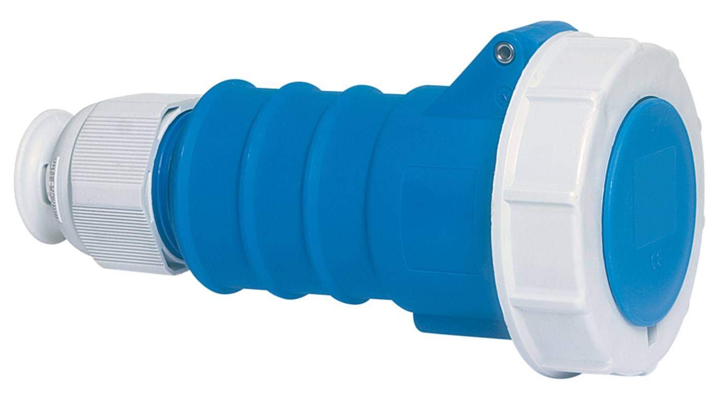 31244 | Bals IP67 Blue Cable Mount 2P + E Industrial Power Socket ...