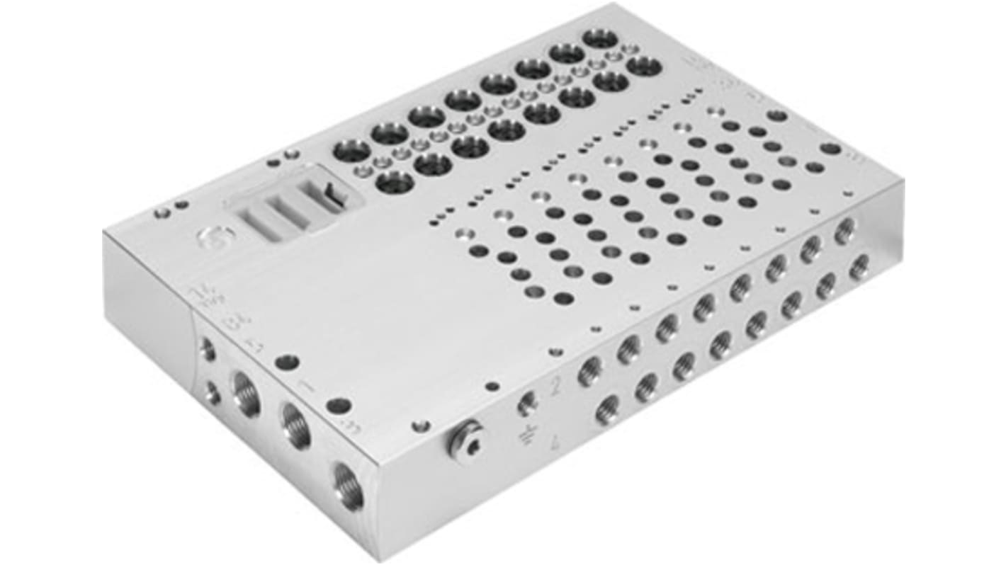 VABM-L1-10HW-G18-8-GR | Festo VABM series 8 station G 1/8 Manifold Base ...