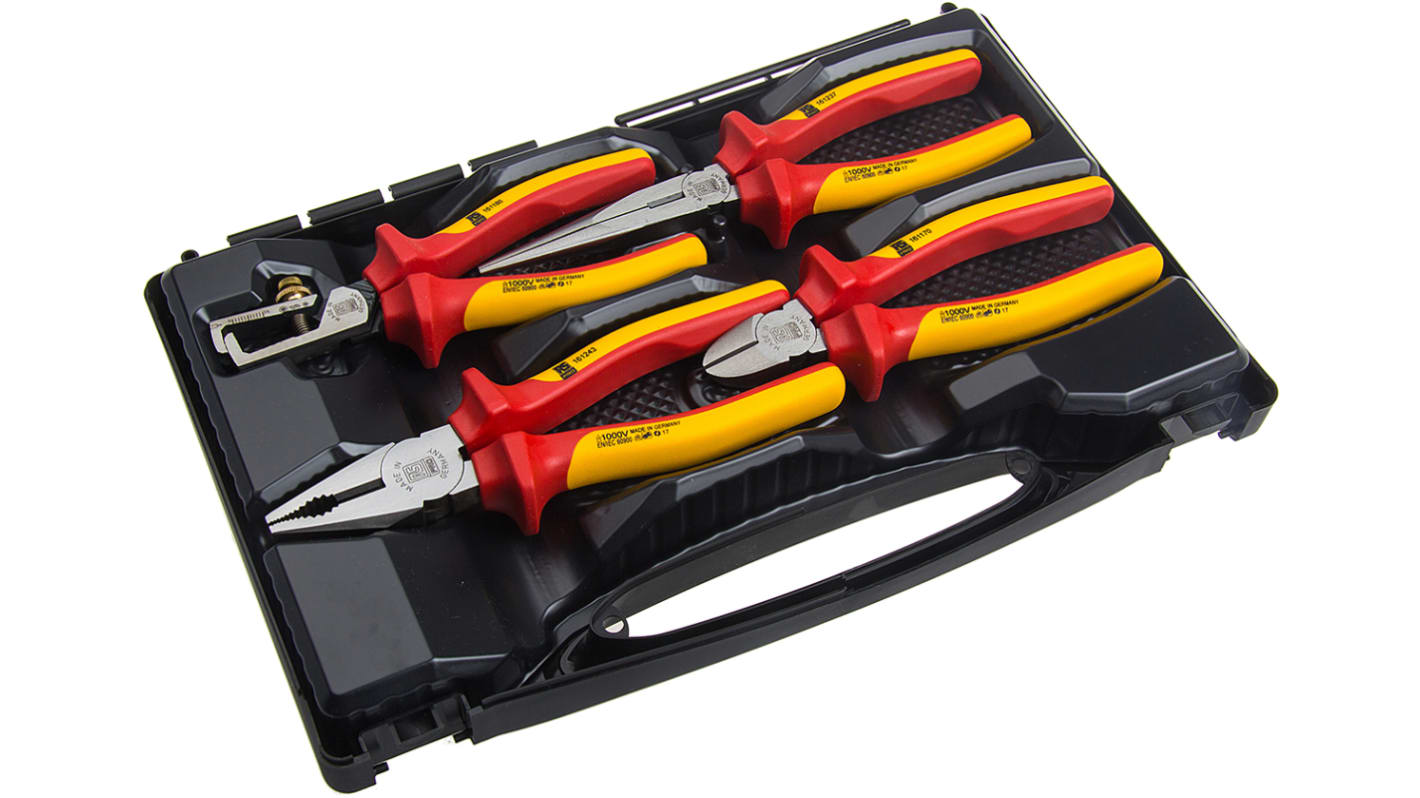 RS PRO 4-Piece Plier Set, 311 mm Overall | RS