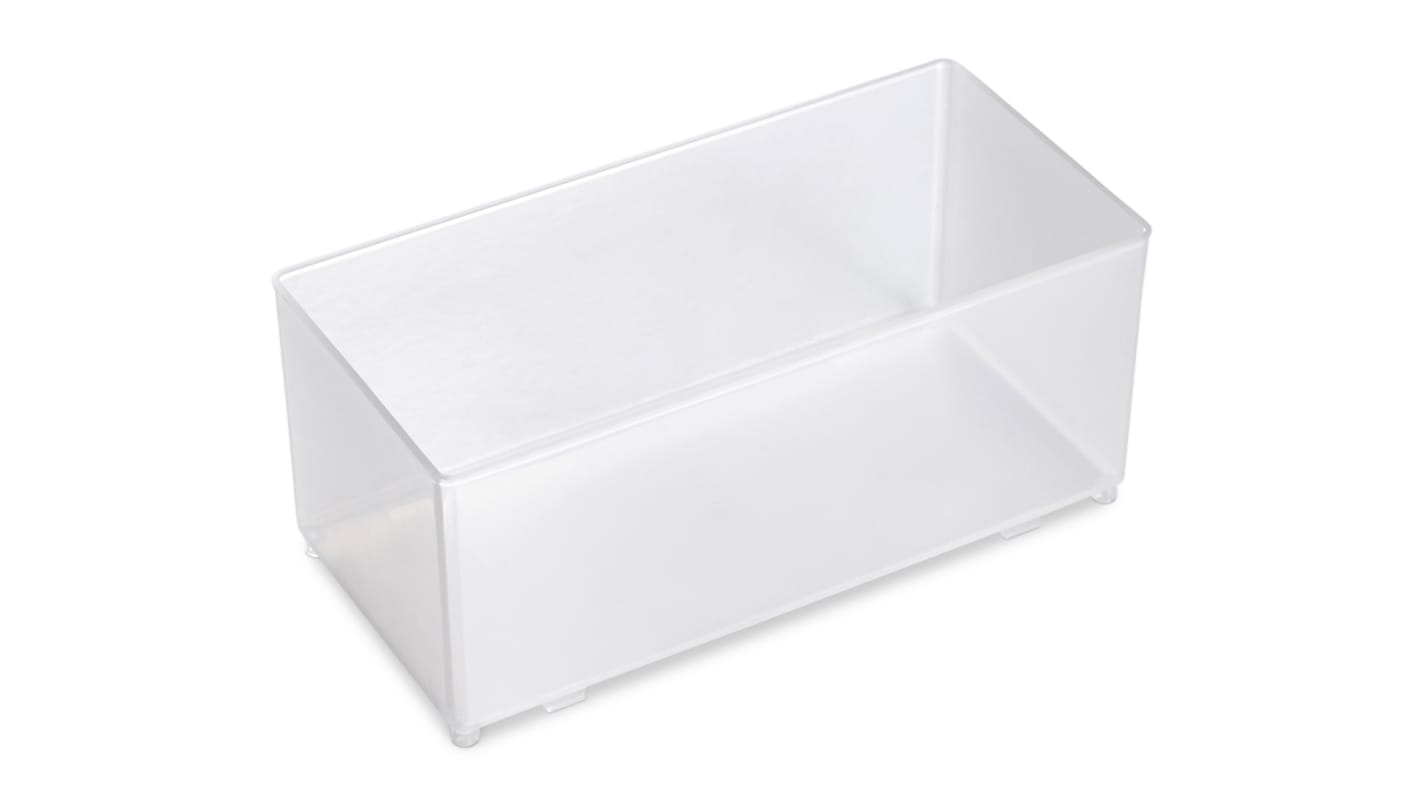 142915 | Raaco Transparent Polypropylene Insert, 69mm x 79mm x 157mm | RS