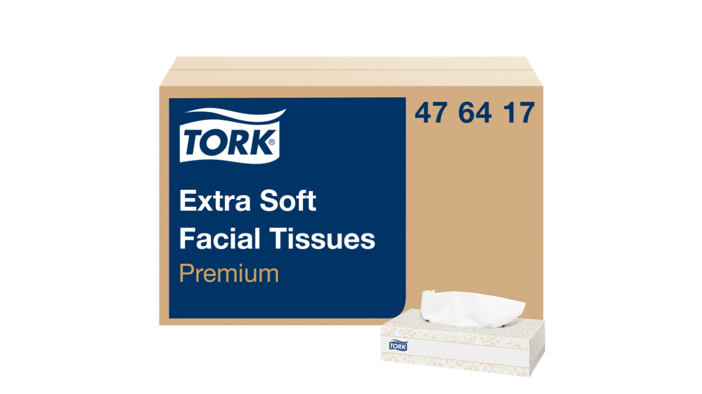 476417 | Extra Soft White Facial Tissues, Box of 150 | RS