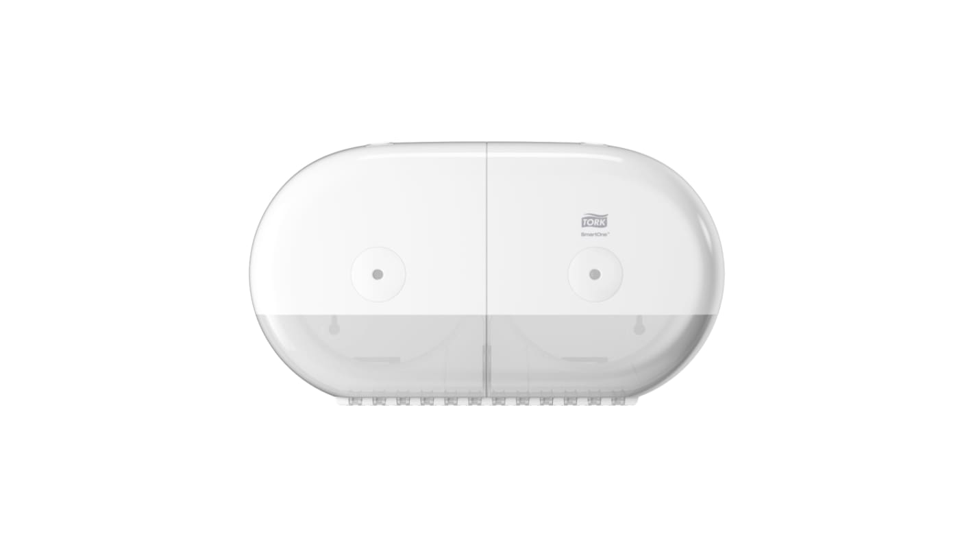 682000 | Tork White Plastic Toilet Roll Dispenser, 156mm x 221mm x ...