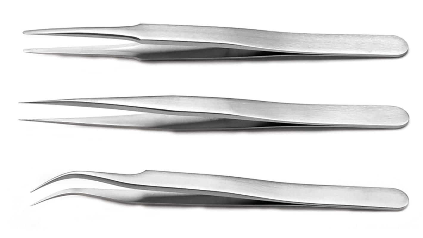 RS PRO Stainless Steel, Tweezer Set | RS