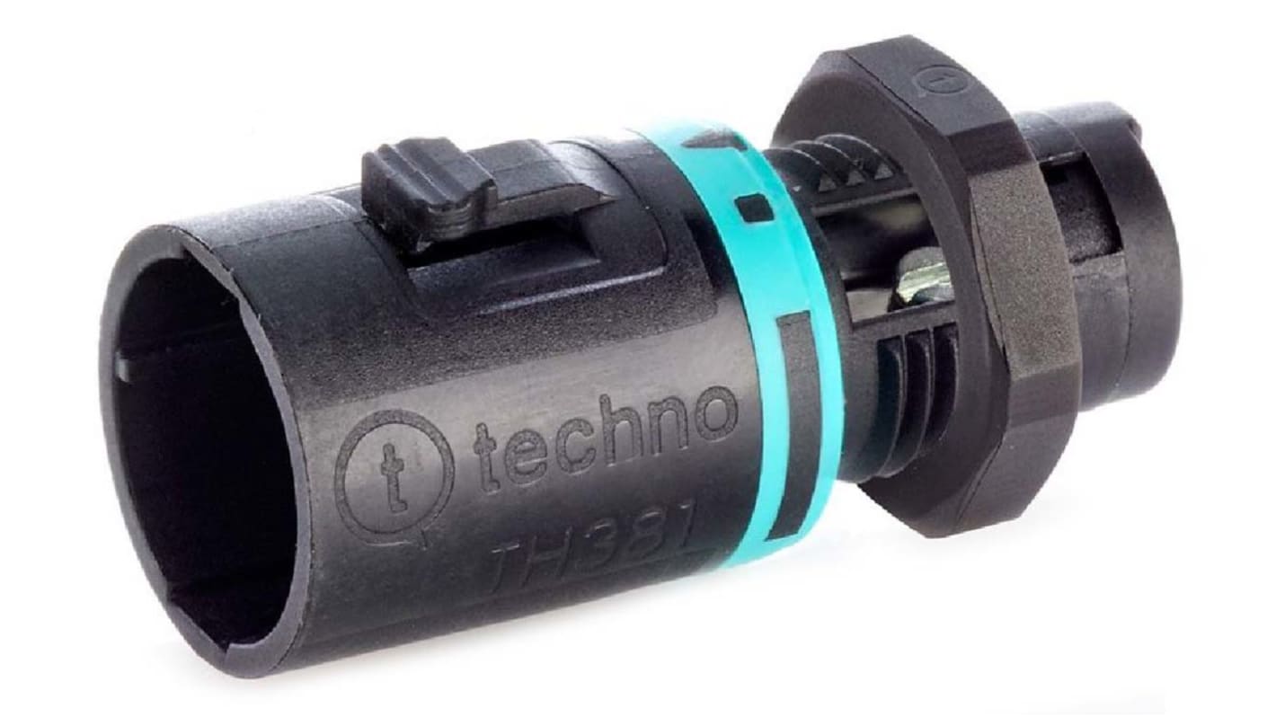 RS PRO Tee Plug, 2-Pole, Male, 1-Way, Panel Mount, 10A, IP68 | RS