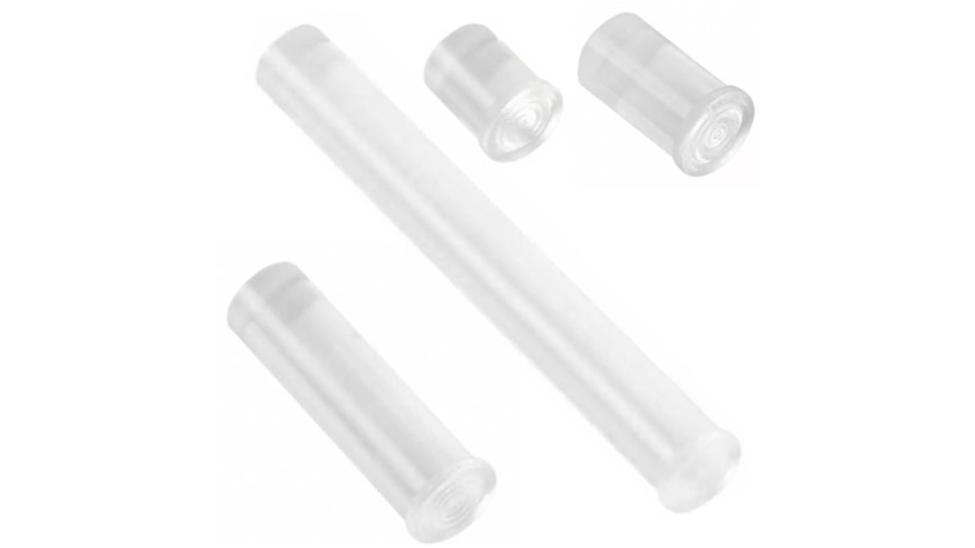 LPC_034_CTP VCC, Panel Mount LED Light Pipe, Clear Round Lens, Clear ...