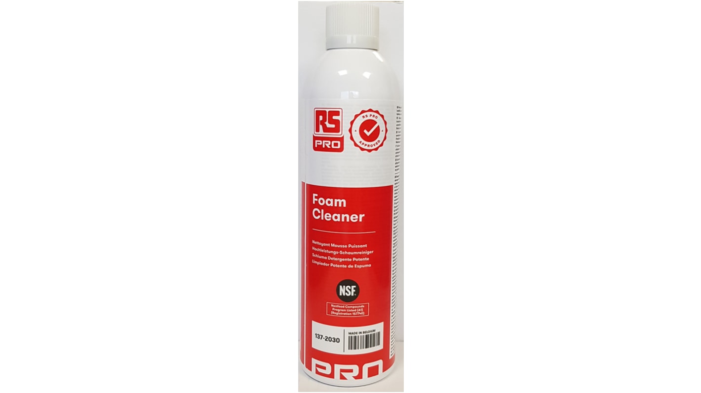 RS PRO,Food Safe Foam Cleaner 500 ml Aerosol | RS
