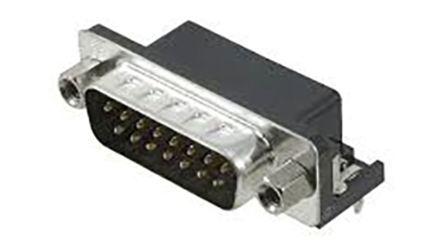 D15P33E6GX00LF | Amphenol ICC D 15 Way Right Angle Plug-In Mount D-sub ...