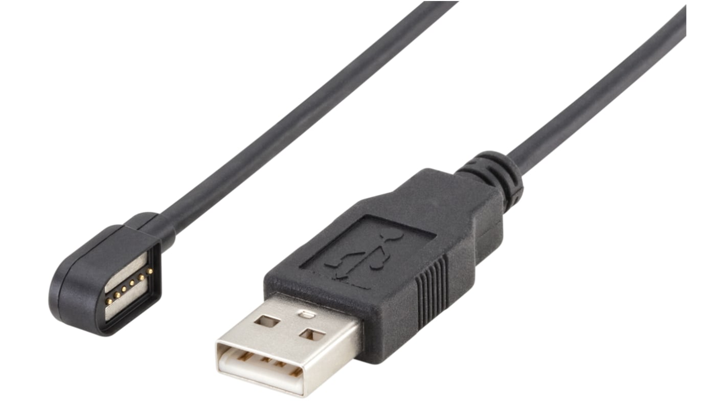L99-029-1500 | Rosenberger USB 2.0 Cable, Male USB A to Female Magnetic ...