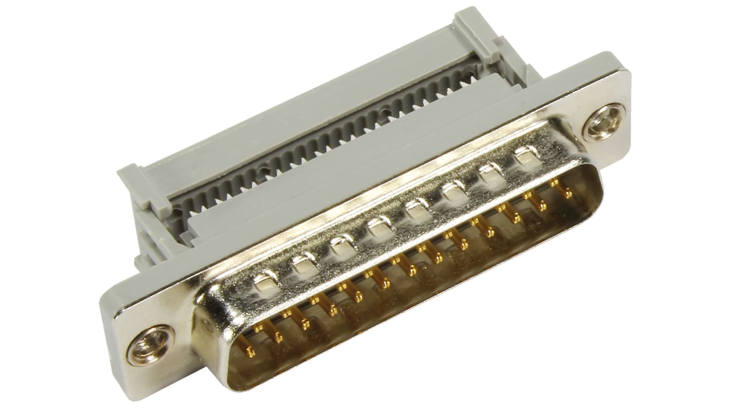 09663287700 | HARTING D-Sub 25 Way Cable Mount D-sub Connector Plug, 2 ...