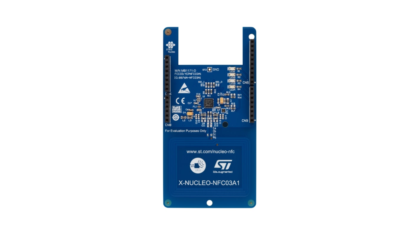 X-NUCLEO-NFC03A1 | STMicroelectronics NFC card reader expansion board, Arduino Compatible Board | RS