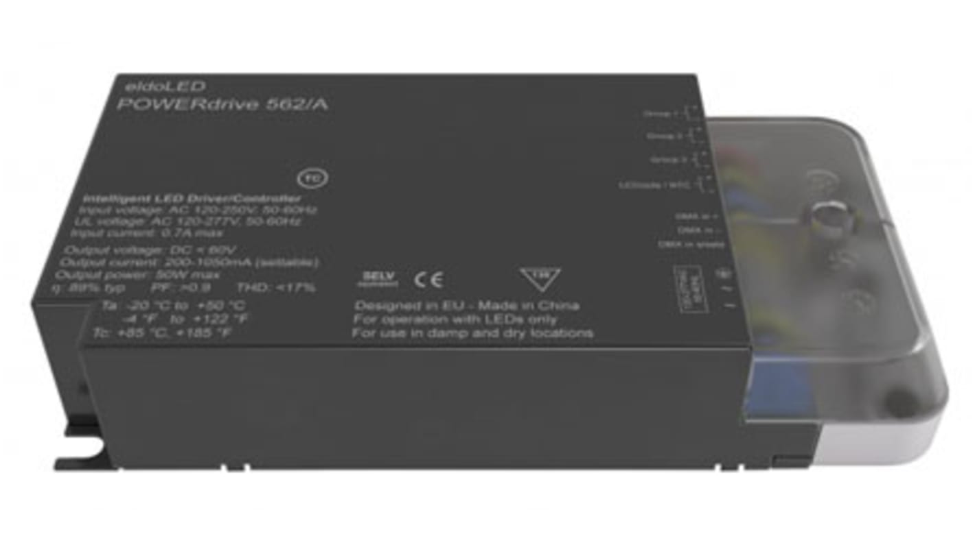 PW0562A1 | eldoLED LED Driver, 55V Output, 50W Output, 200 → 1050mA ...