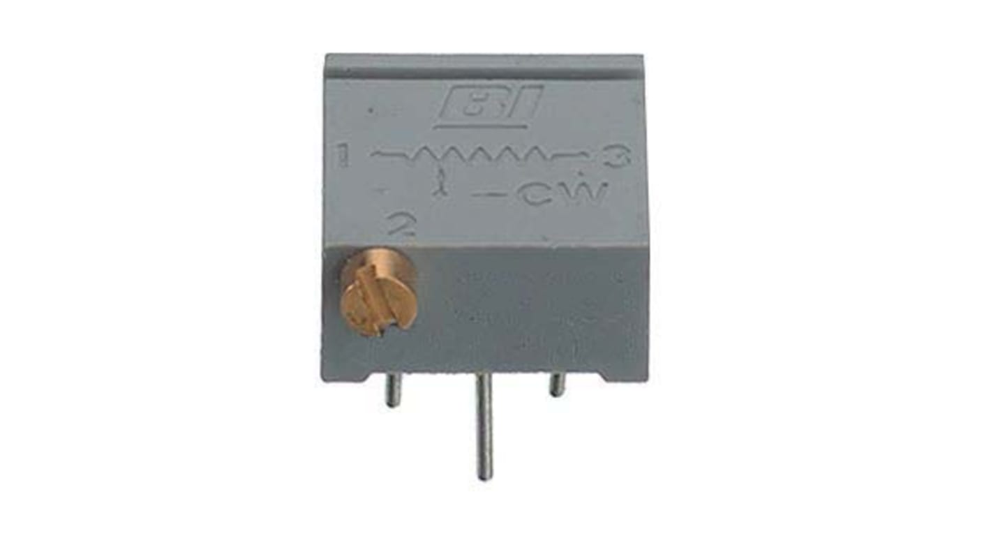 67PR10KLF | 10kΩ, Through Hole Trimmer Potentiometer 0.5W Side Adjust ...