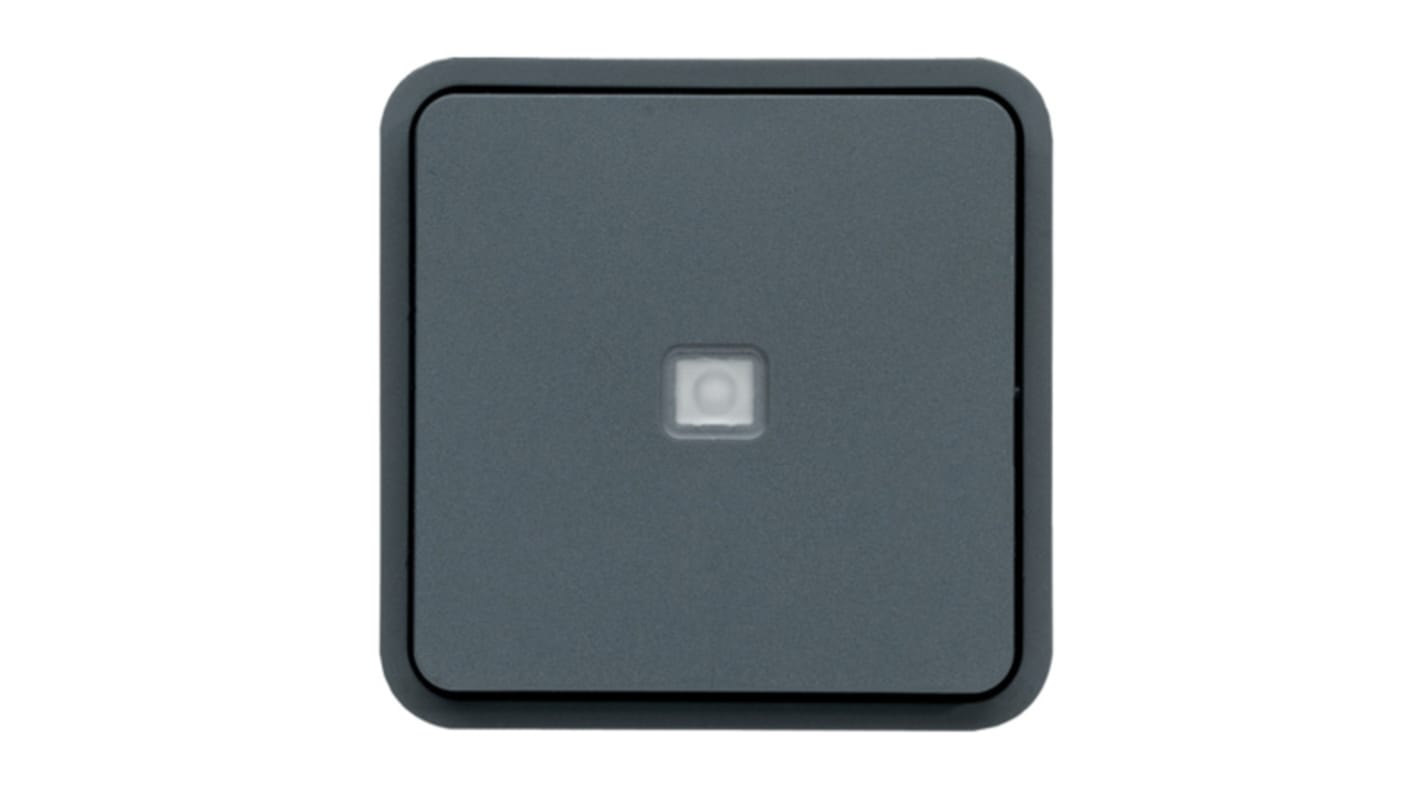WNA002 | Hager Grey Rocker Light Switch, 1 Gang, WNA | RS