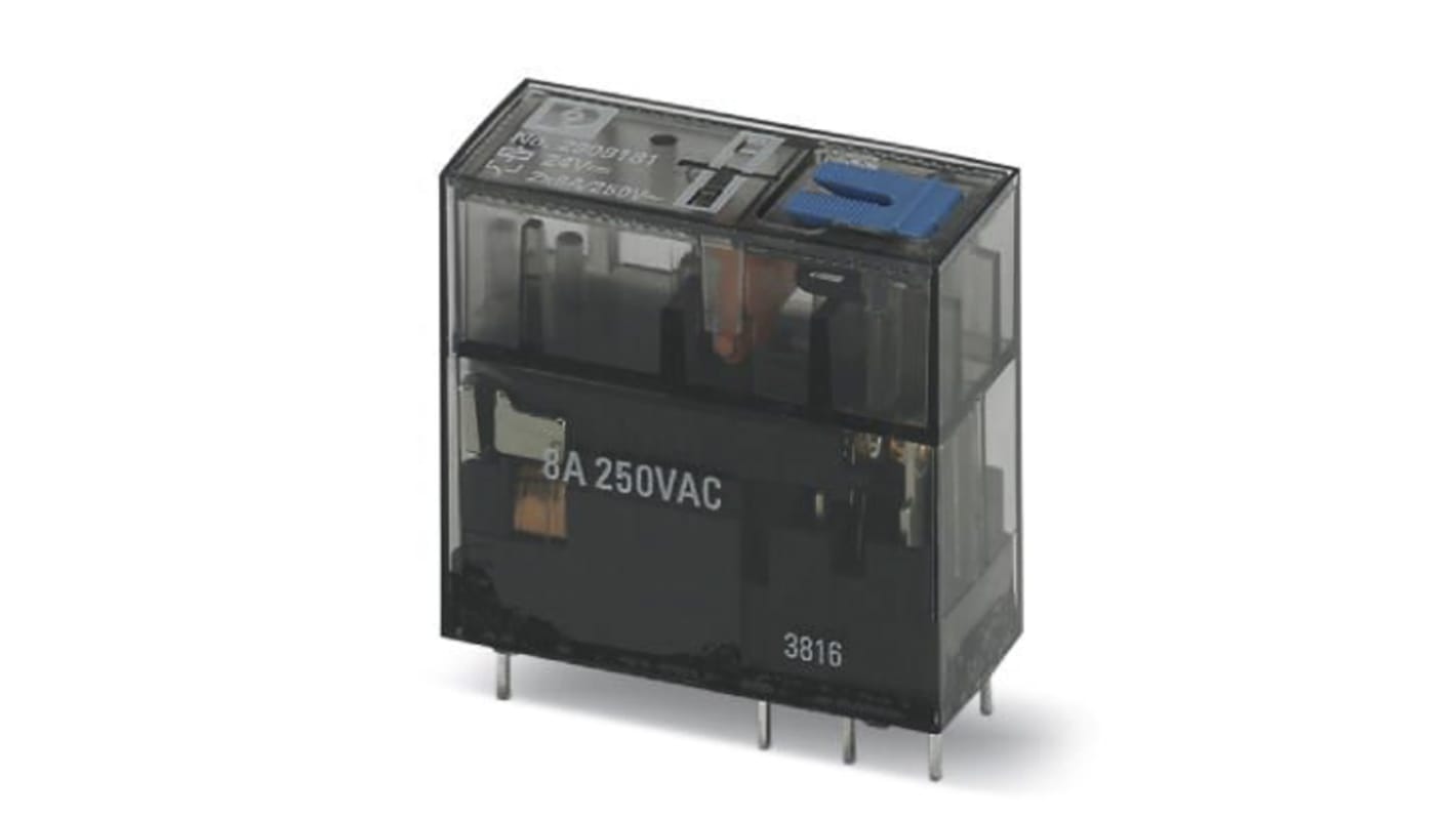 2909775 | Phoenix Contact Interface Relay Module, Plug In, 24V dc Coil ...