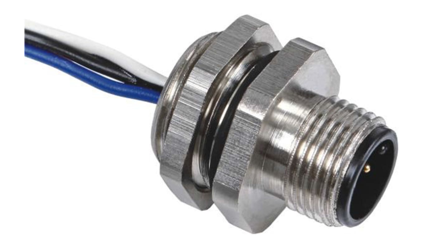 RS PRO Circular Connector, 5 Contacts, Panel Mount, M12 Connector, Plug ...