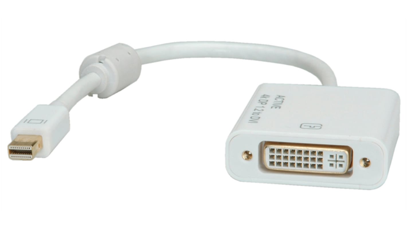 12.03.3137-10 | Roline Mini DisplayPort to DVI Adapter, 155mm Length ...