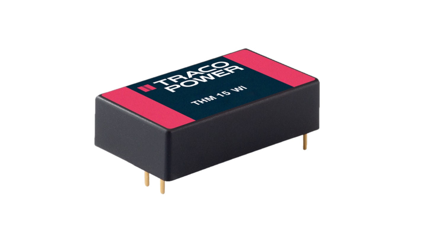 THM 15-2415WI | TRACOPOWER THM 15WI DC-DC Converter, 24V dc/ 625mA Output, 9 → 36 V dc Input ...
