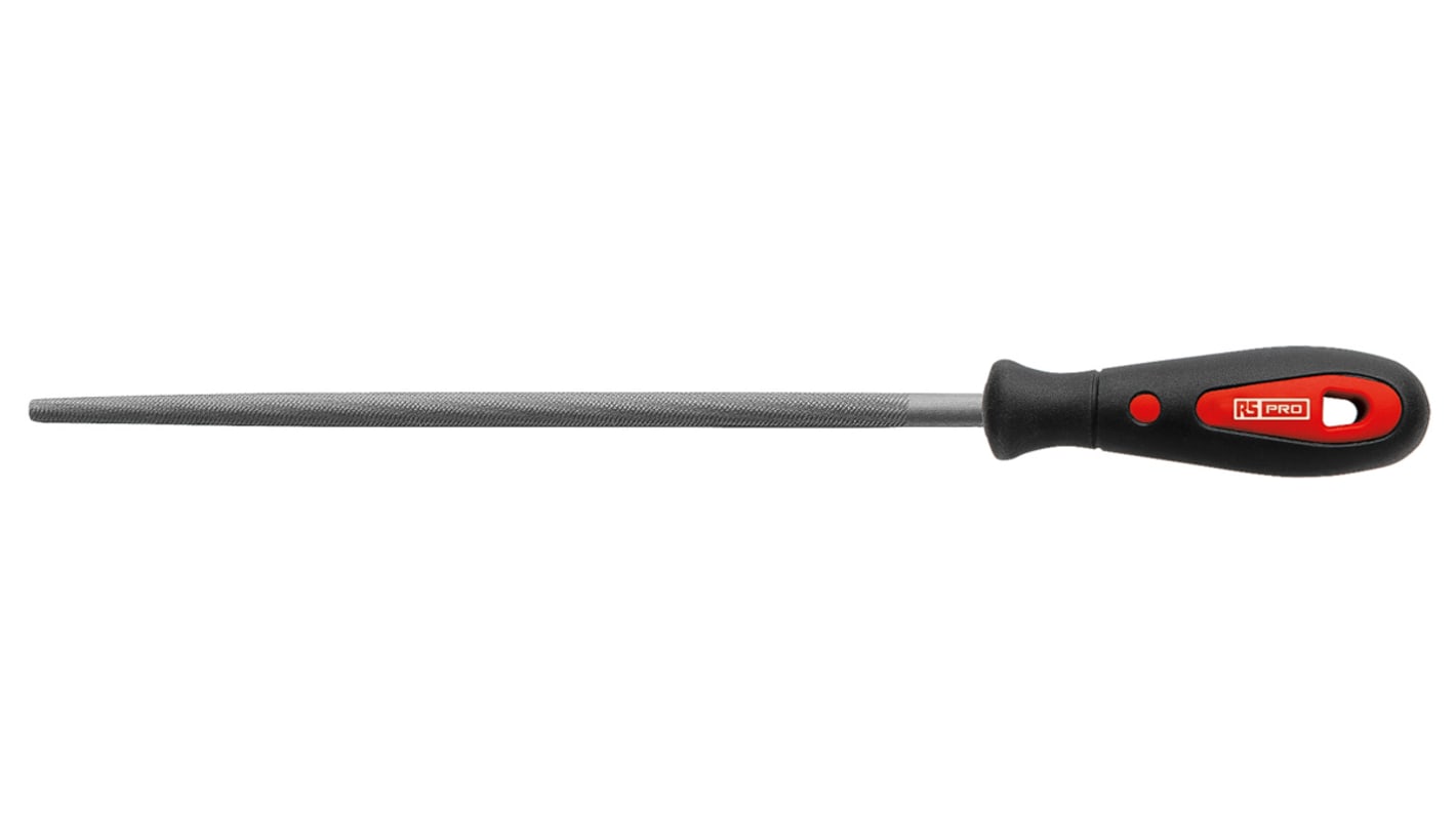 RS PRO 250mm, Second Cut, Round Engineers File With Soft-Grip Handle | RS