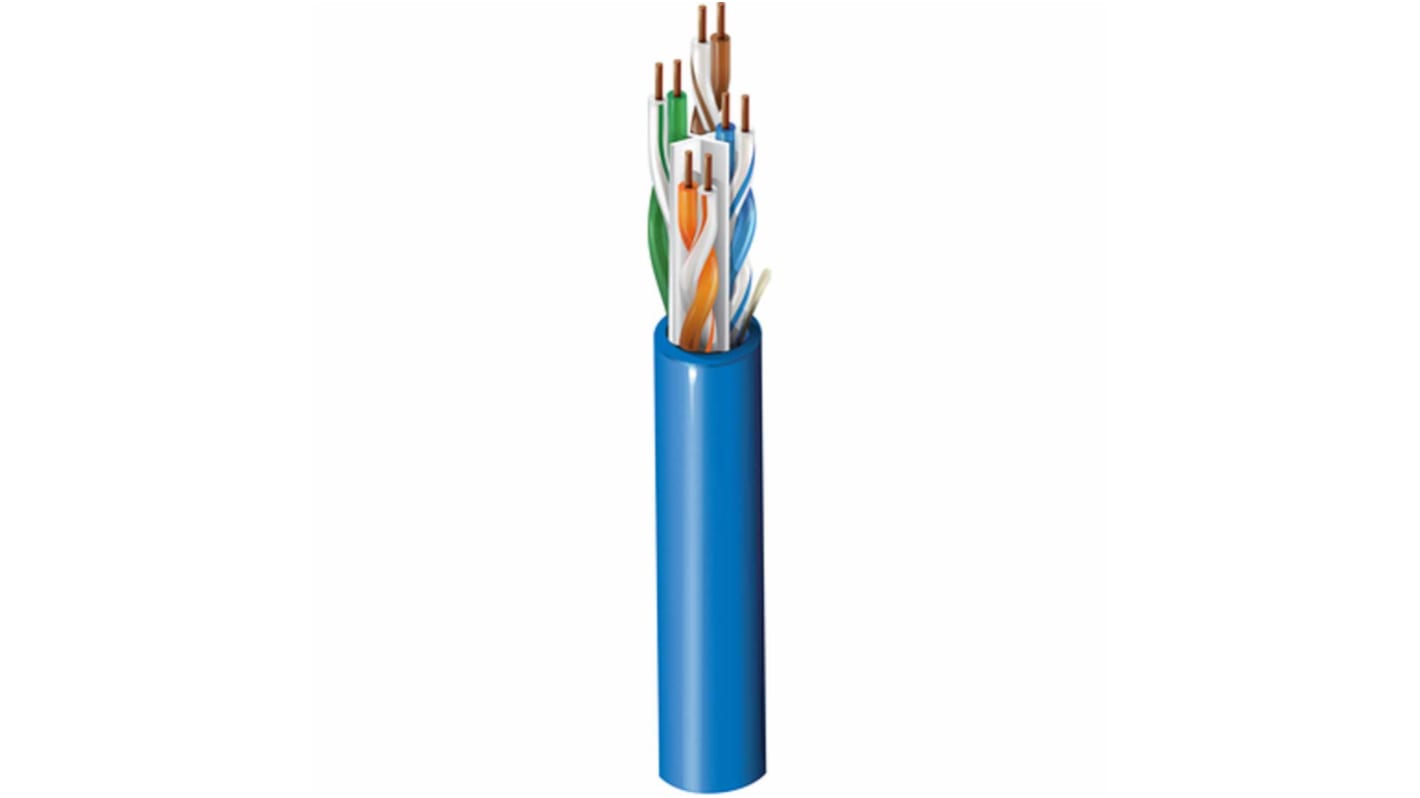 7965E.01305 | Belden Cat6 Ethernet Cable, U/UTP, Blue PVC Sheath, 305m ...