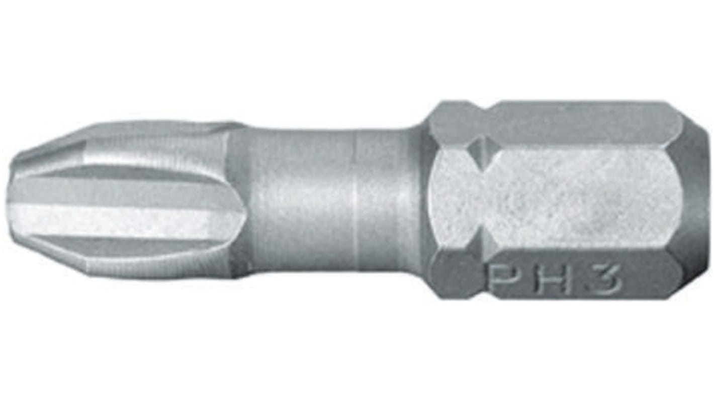 EP.100 | Facom Phillips Screwdriver Bit, PH0 Tip, 25 mm Overall | RS
