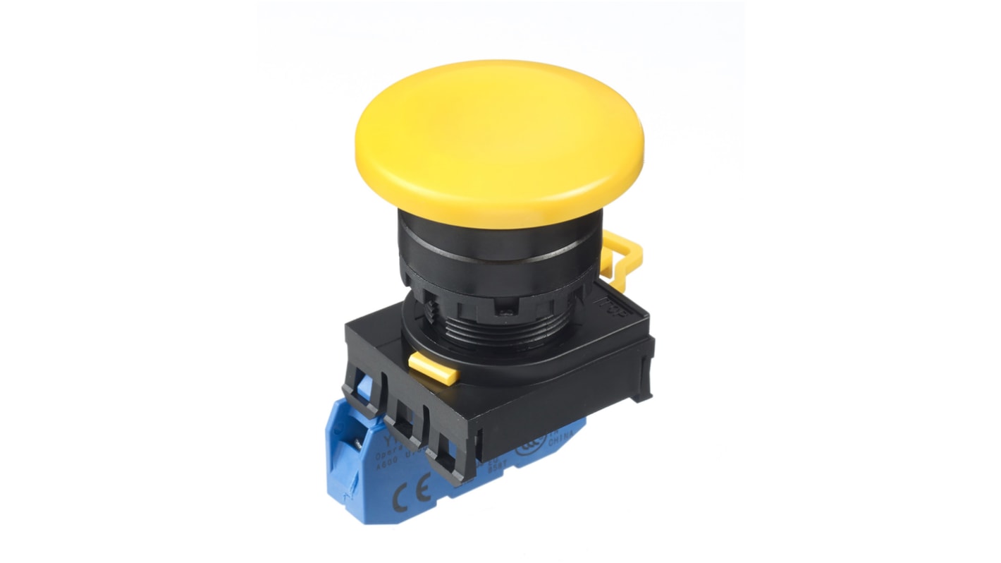 YW1B-A4E10Y | Idec YW Series Illuminated Push Button Complete Unit ...