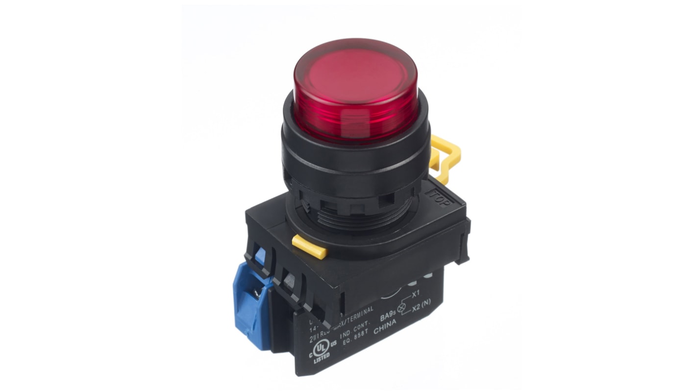 YW1L-A2E10QM3R | Idec YW Series Illuminated Push Button Complete Unit ...