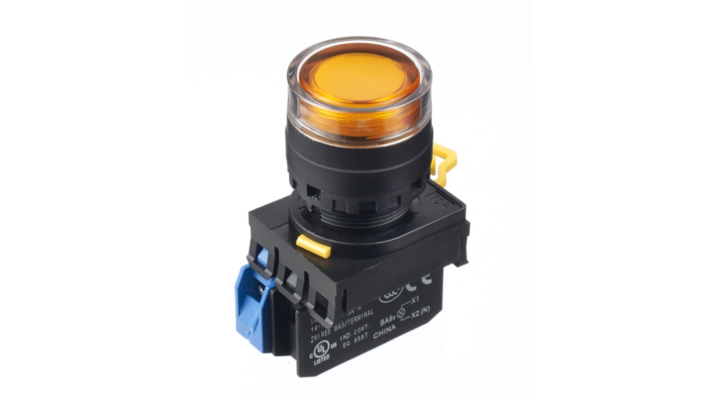 YW1L-MF2E10Q4A | Idec YW Series Illuminated Push Button Complete Unit ...
