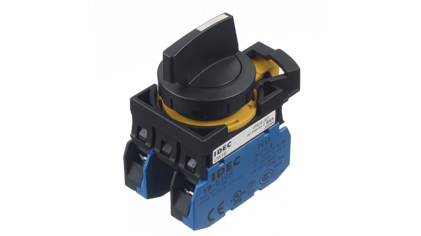 CW1S-31LE20 | Idec 3 Position Spring Return Selector Switch - (DPST ...